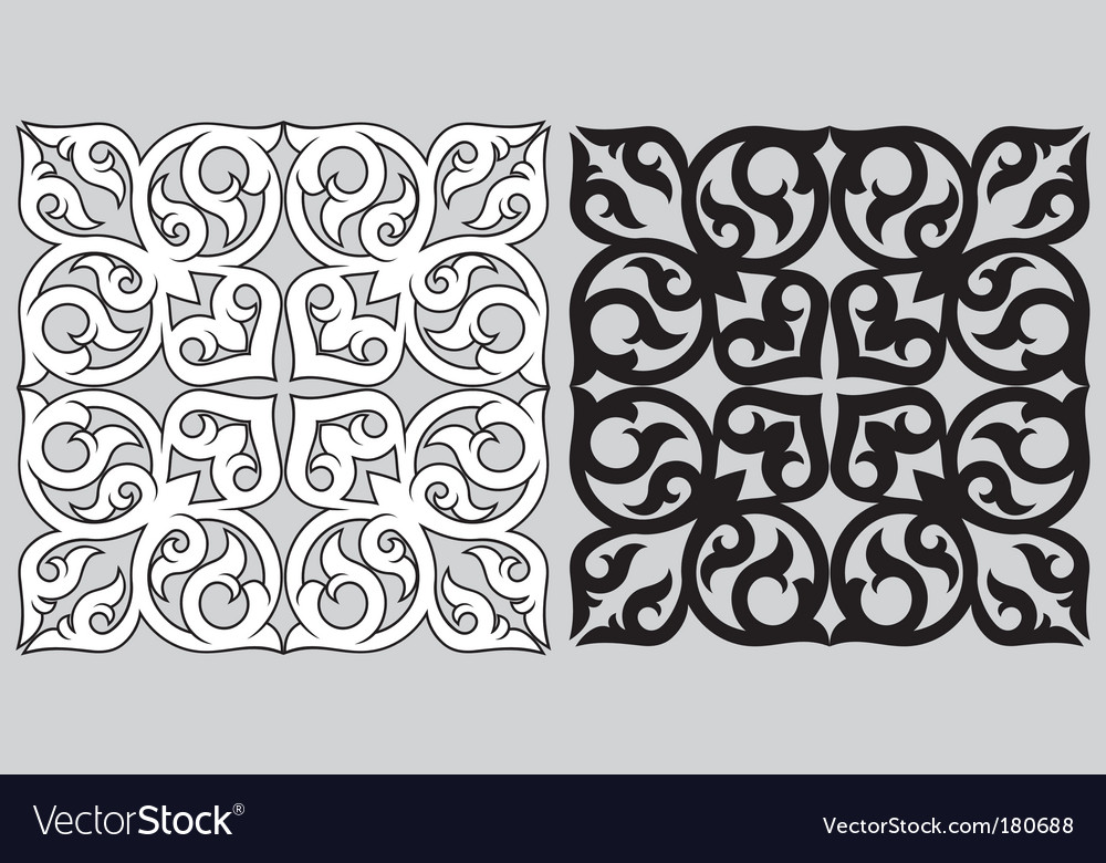 Kazakh pattern Royalty Free Vector Image - VectorStock