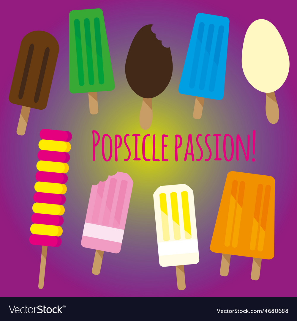 Popsicle Royalty Free Vector Image - VectorStock