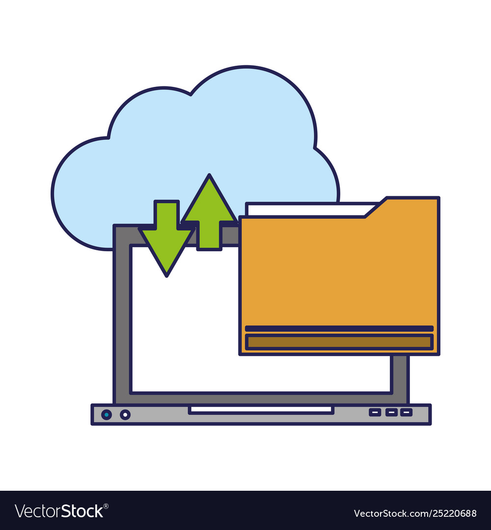 Technology software tools cartoon Royalty Free Vector Image