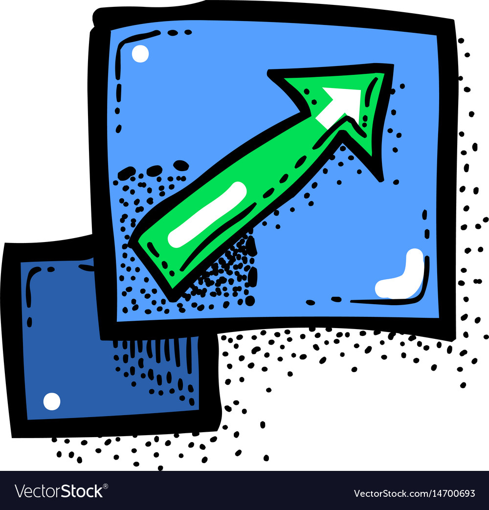 Cartoon image of zoom icon enlarge and decrease Vector Image