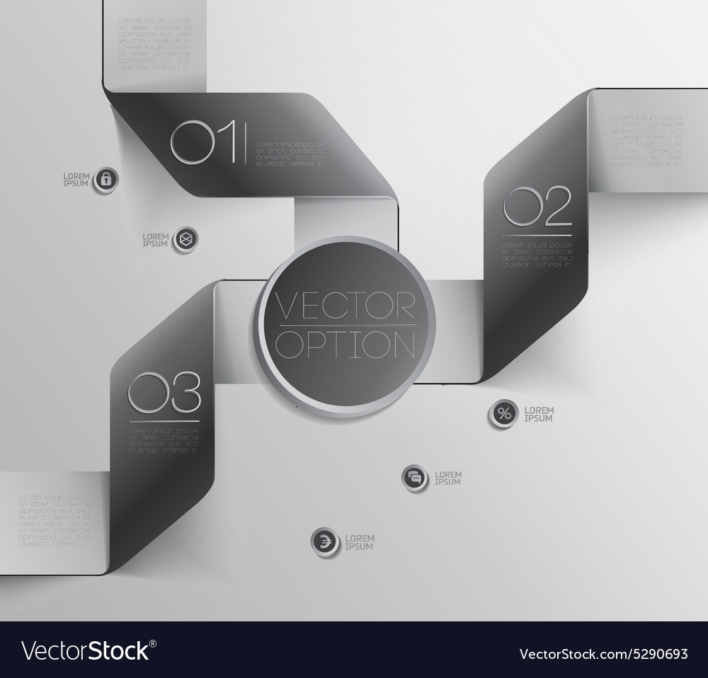 Design elements for options Royalty Free Vector Image