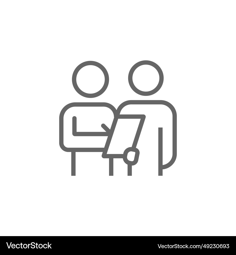 Eps10 icon of customer survey Royalty Free Vector Image