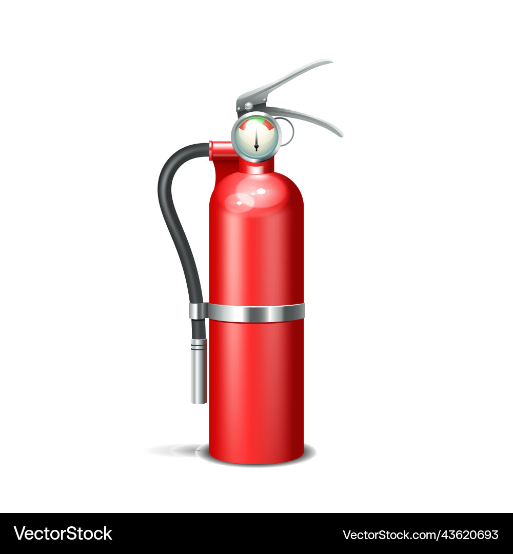 Fire extinguisher isolated Royalty Free Vector Image