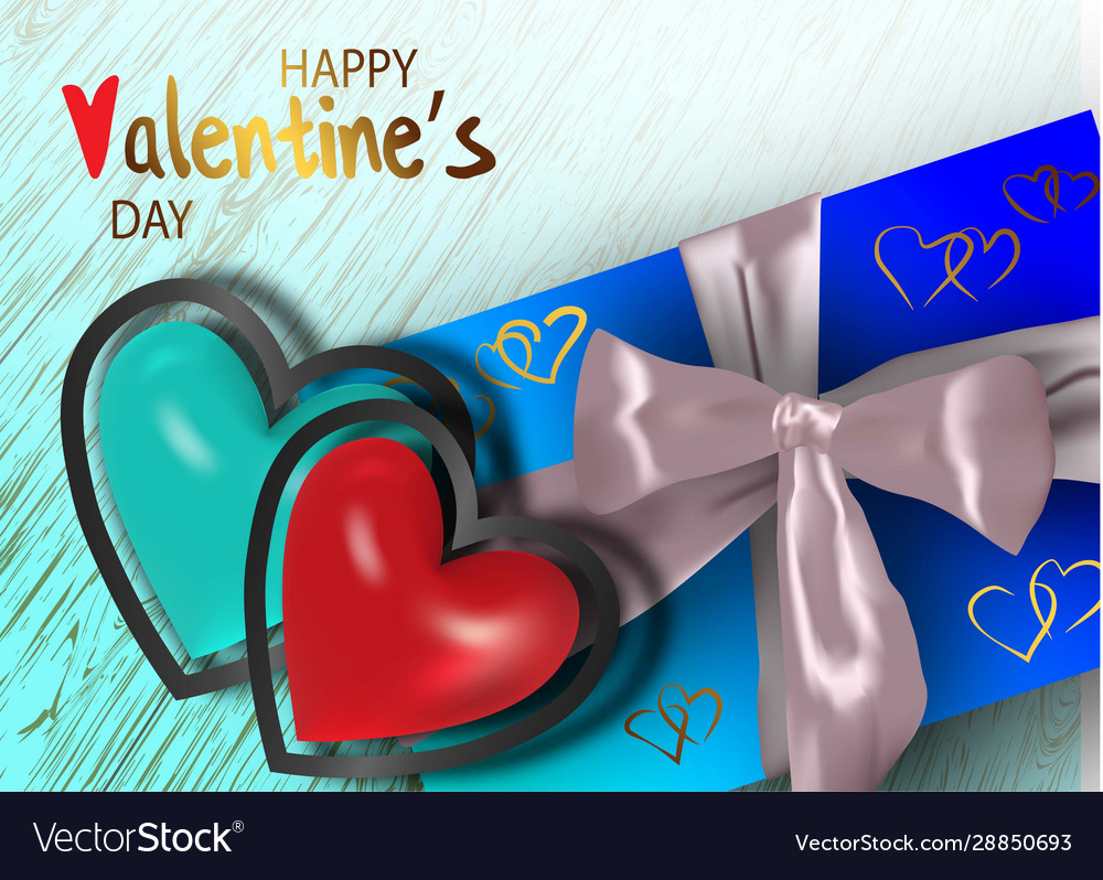 Happy valentines day valentine couple realistic Vector Image