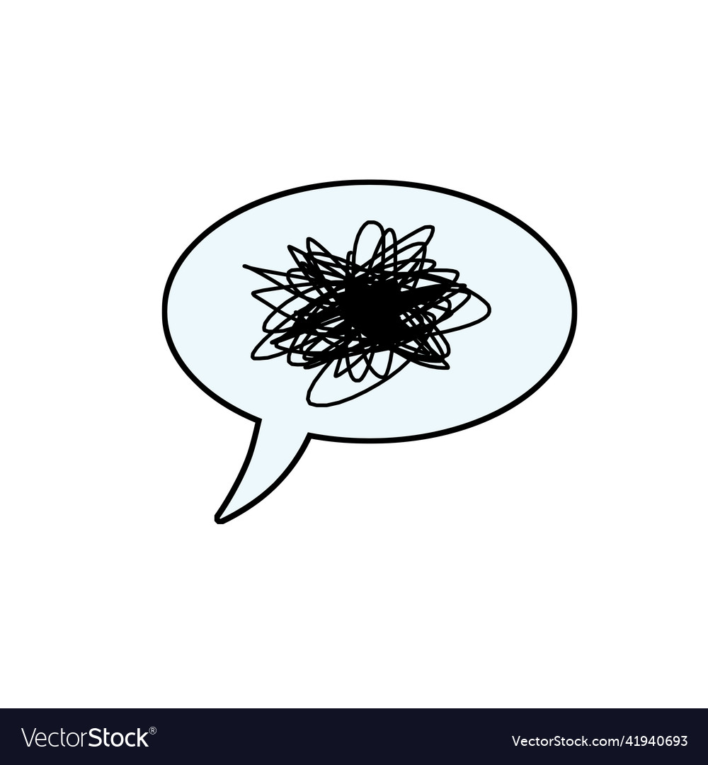 Speech bubble confused thoughts Royalty Free Vector Image Speech bubble confused thoughts Royalty Free Vector Image