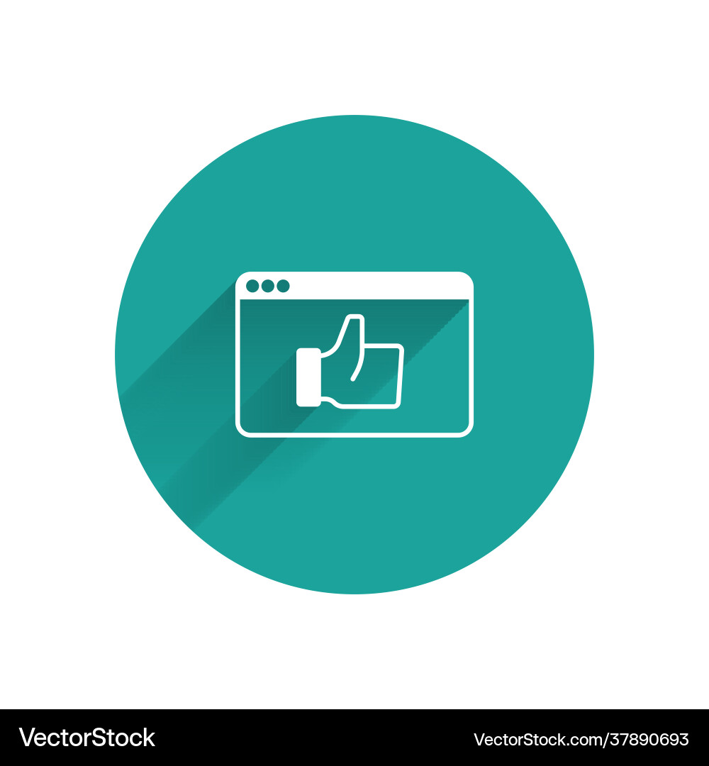 White consumer or customer product rating icon Vector Image