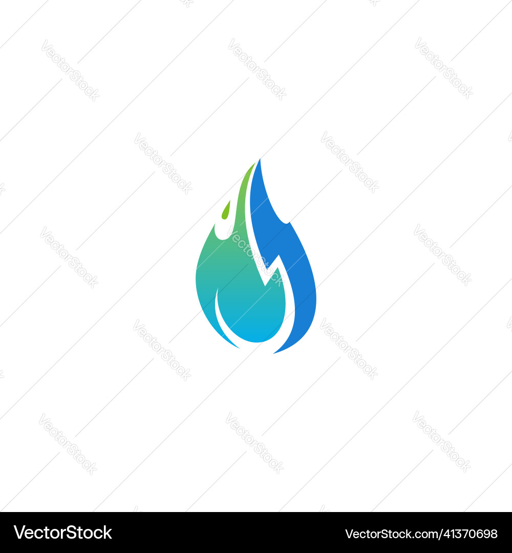 Abstract droplet bio logo Royalty Free Vector Image