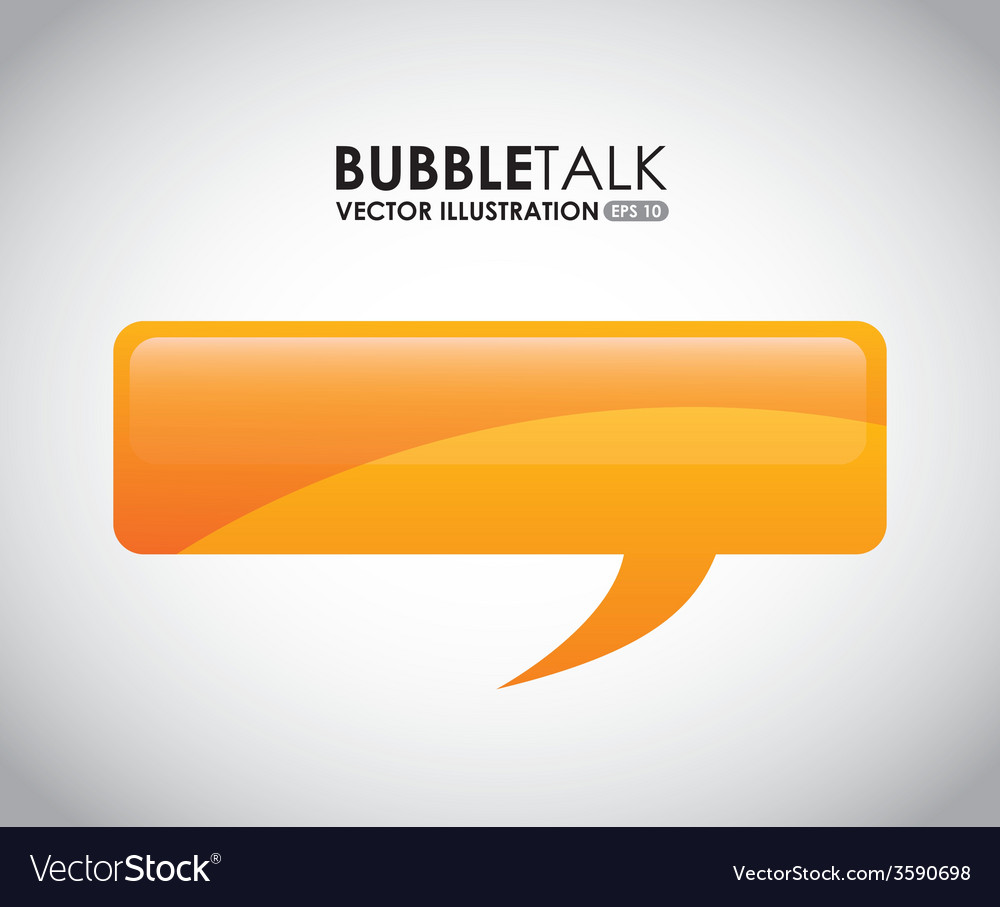 Bubble talk Royalty Free Vector Image - VectorStock