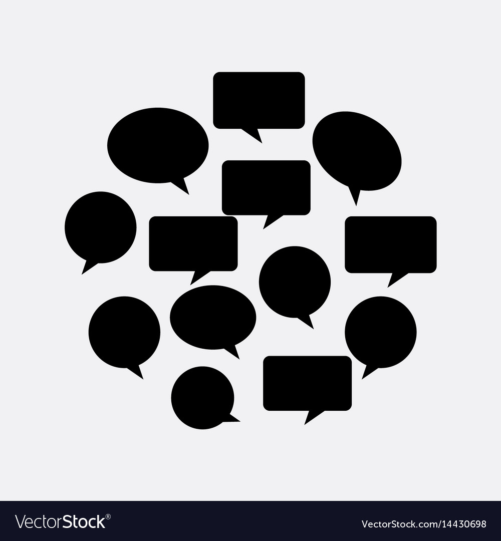 Communication bubbles design Royalty Free Vector Image