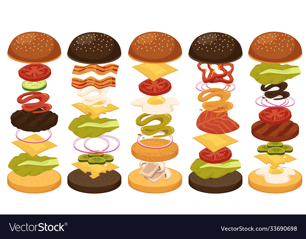 Flat isolated set fast Royalty Free Vector Image