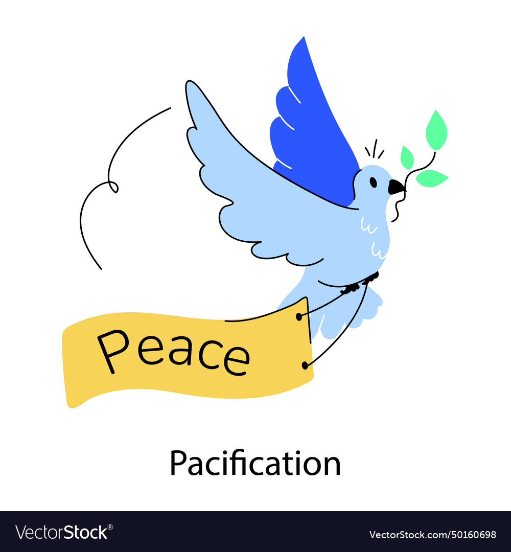 Pacification Royalty Free Vector Image - VectorStock
