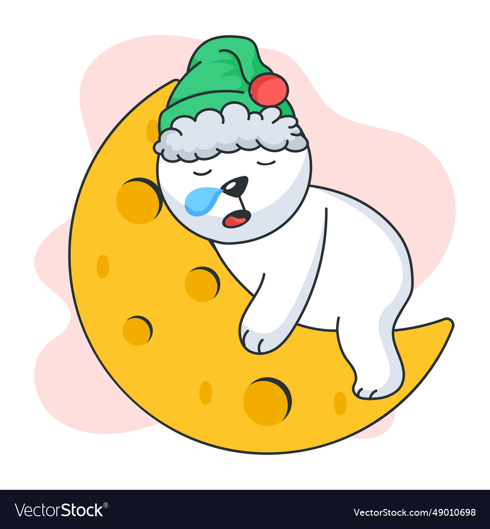 Sleeping bear Royalty Free Vector Image - VectorStock