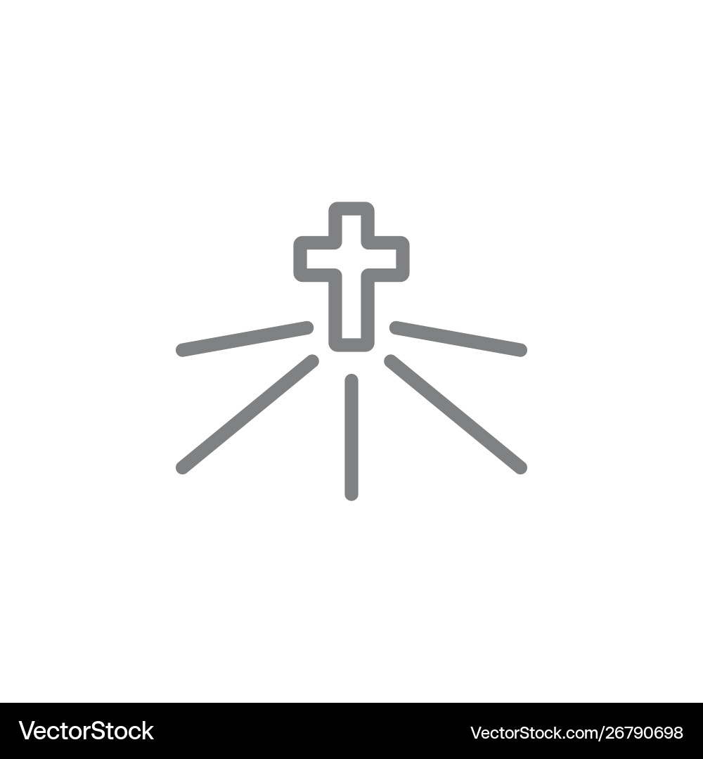 Spiritual symbol icon concept Royalty Free Vector Image