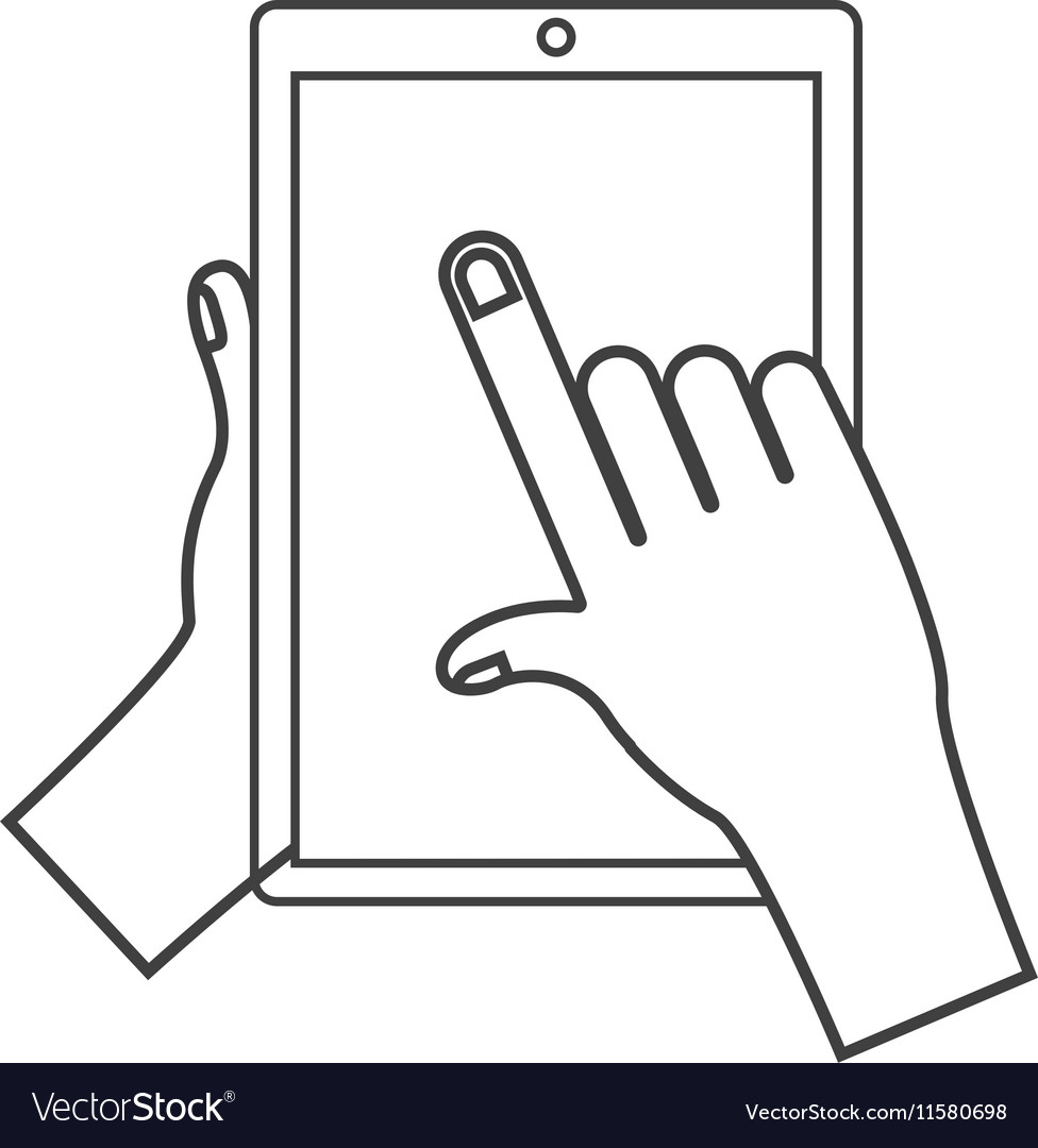 Tablet device icon Royalty Free Vector Image - VectorStock