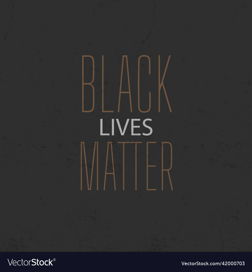 Black lives matter typography pattern screen 2 Vector Image