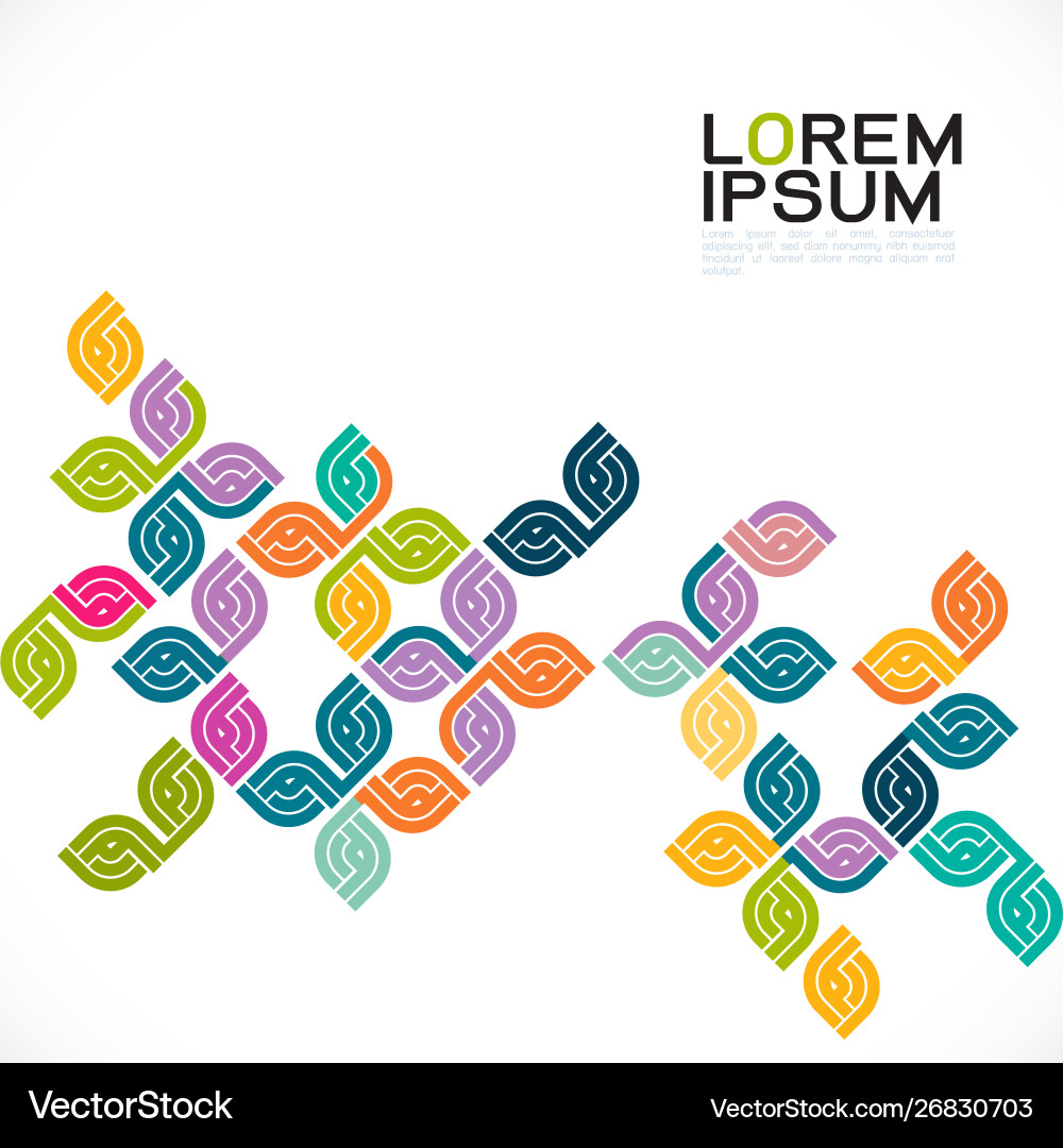 Colorful pattern and variety graphic decoration Vector Image