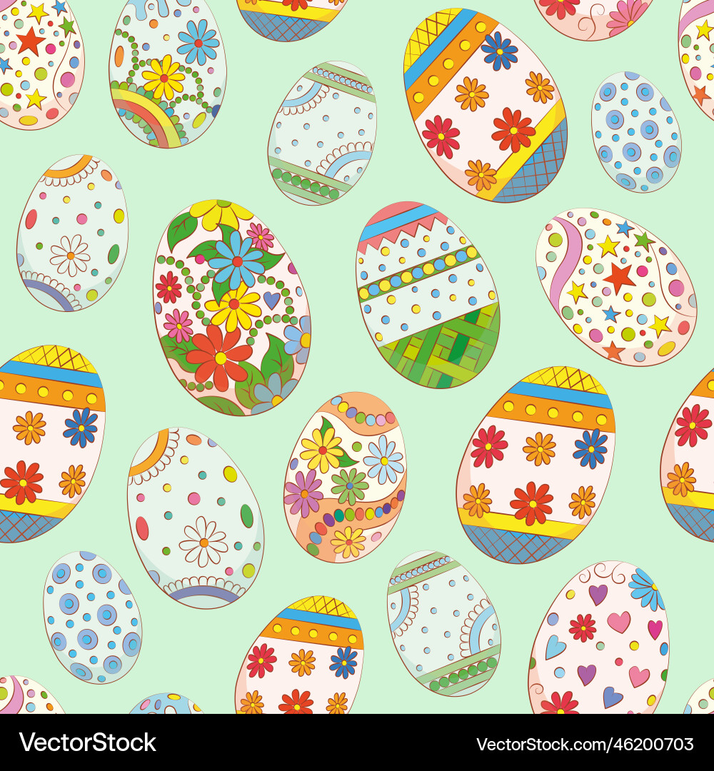 Seamless background for the holiday of easter Vector Image