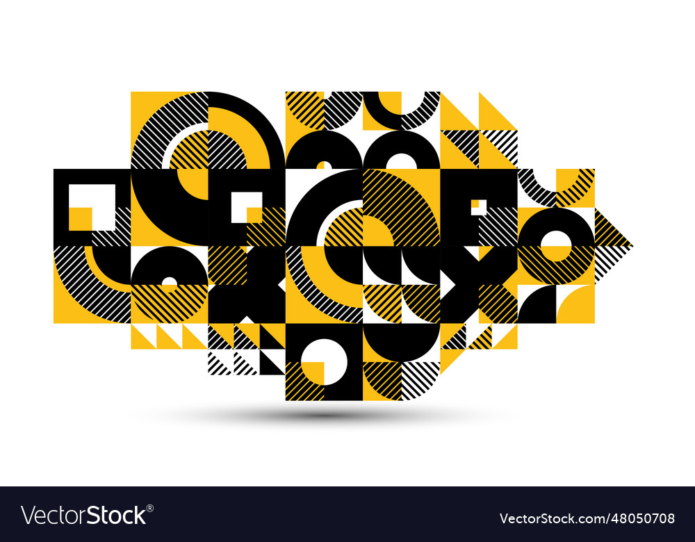 Abstract geometric background modular tiling Vector Image