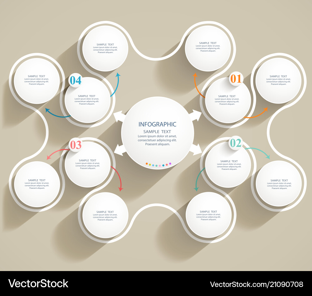 Abstract plane model elements infographics Vector Image