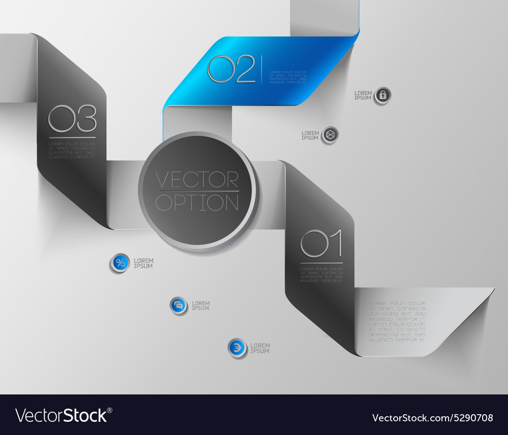 Design elements for options Royalty Free Vector Image