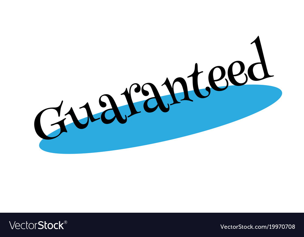 Guaranteed rubber stamp Royalty Free Vector Image
