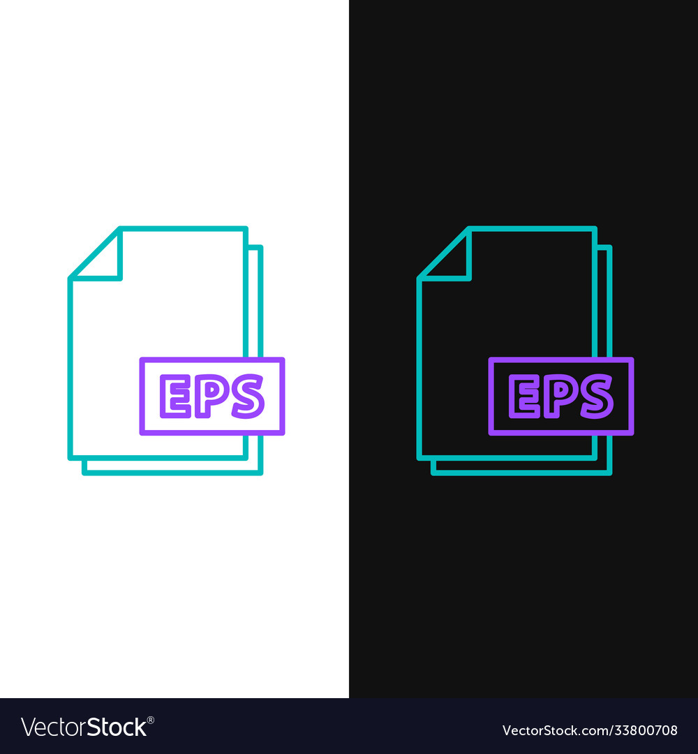 Line eps file document download eps button icon Vector Image Line eps file document download eps button icon Vector Image