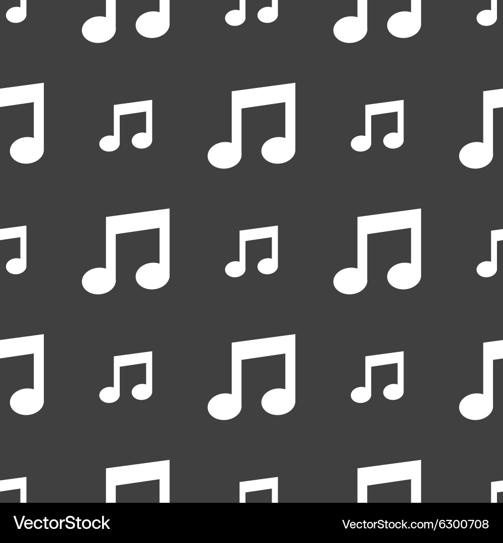 Music note sign icon musical symbol seamless Vector Image