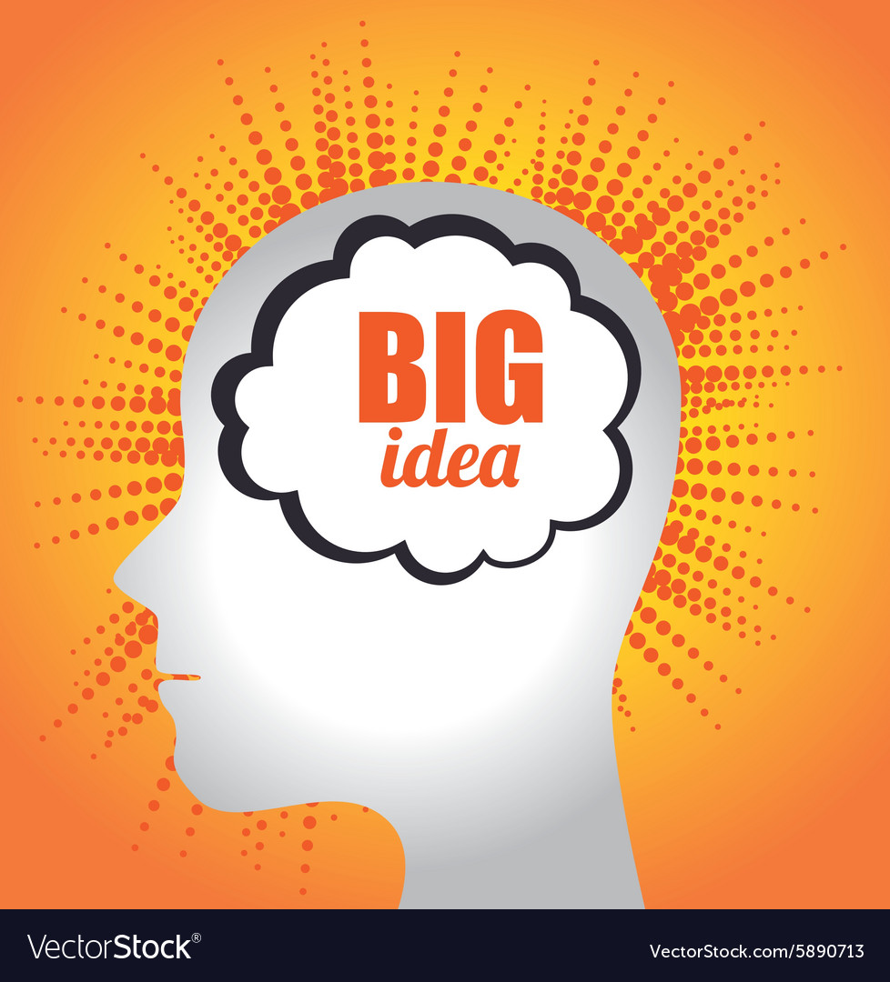Big idea design Royalty Free Vector Image - VectorStock