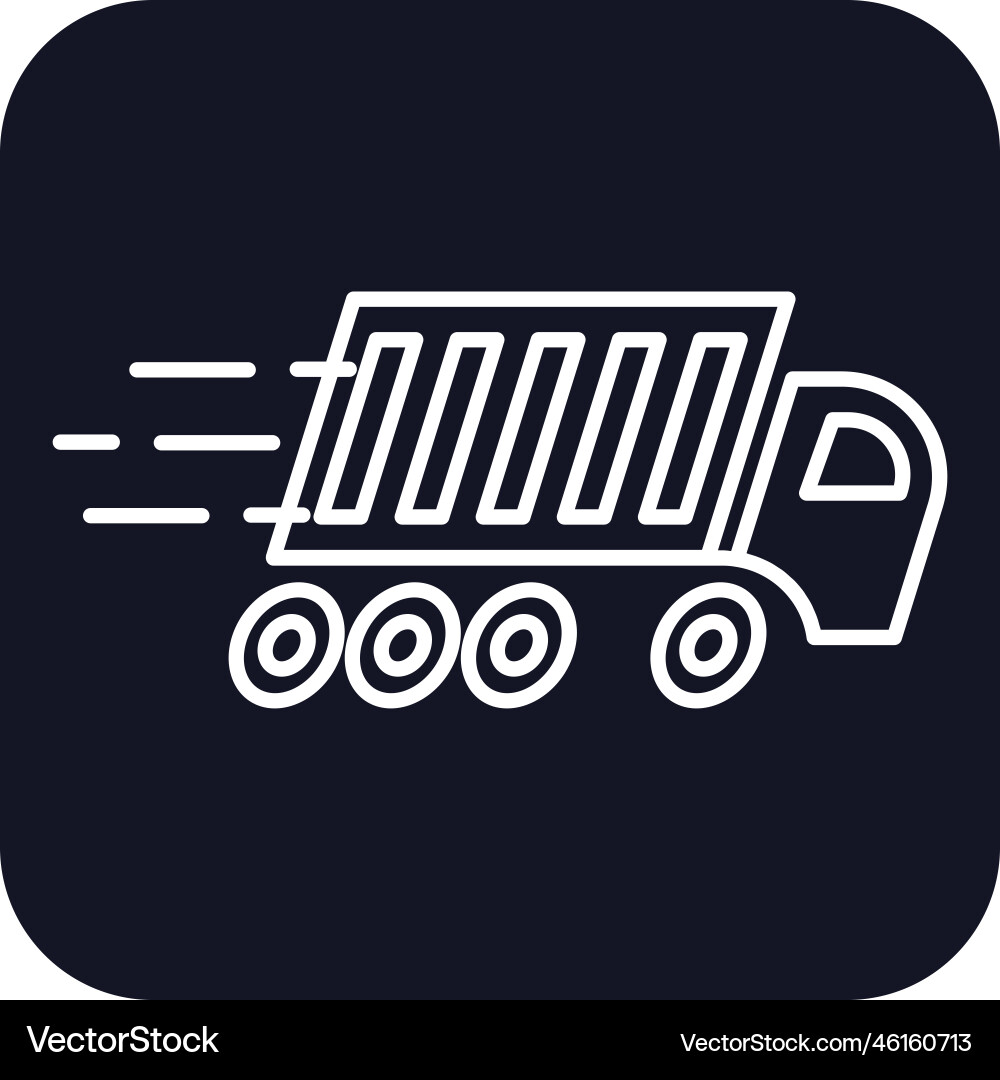 Cargo transportation icons with black filled Vector Image