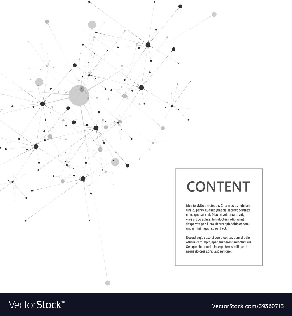 Connection science and technology background Vector Image