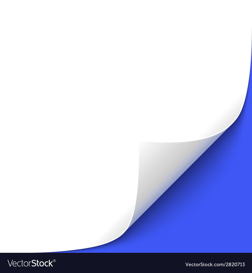 Curled corner Royalty Free Vector Image - VectorStock