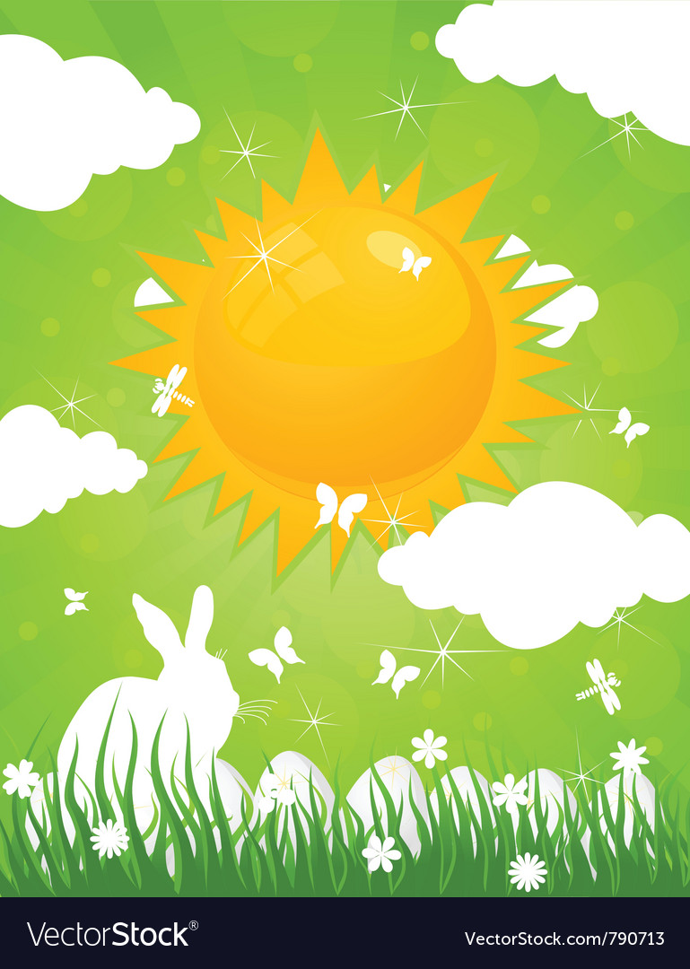 Easter rabbit Royalty Free Vector Image - VectorStock