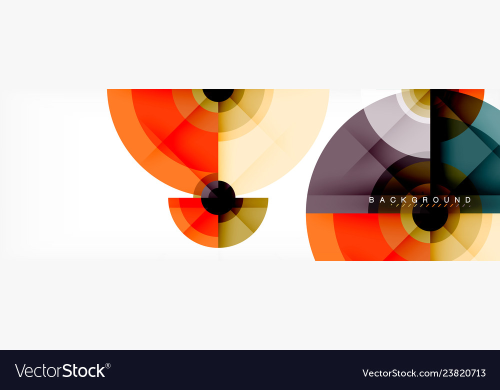 Geometric circle abstract background creative Vector Image