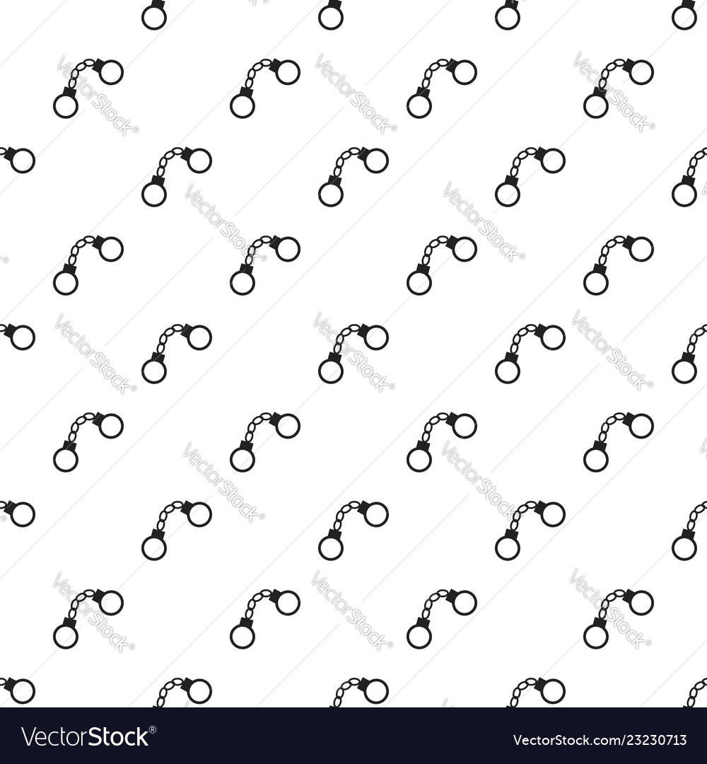 Handcuffs pattern seamless Royalty Free Vector Image