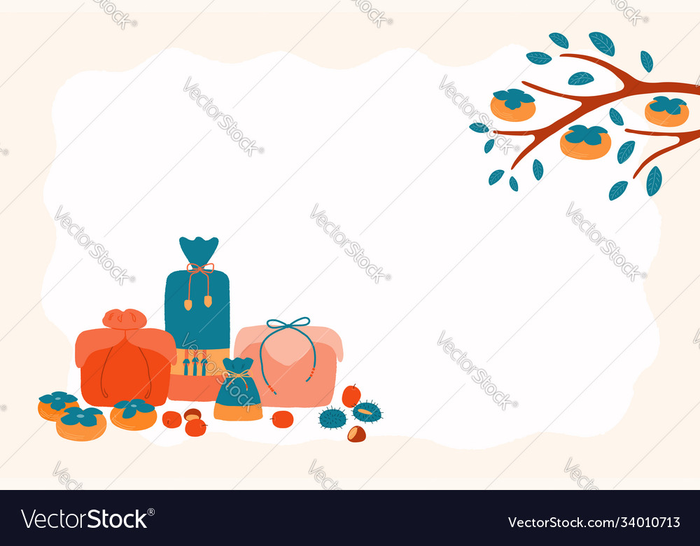 Korean holiday chuseok design Royalty Free Vector Image