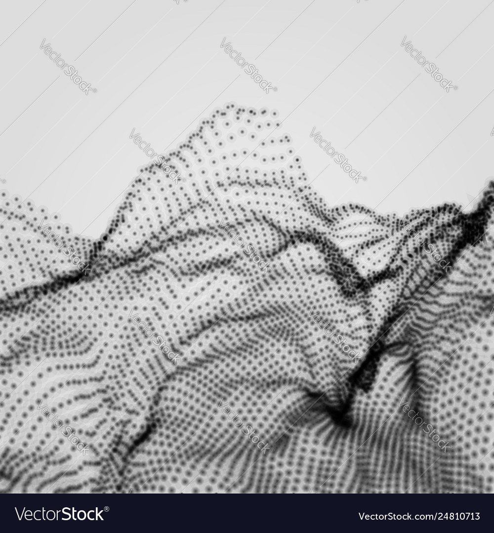 Landscape background terrain array with dynamic Vector Image