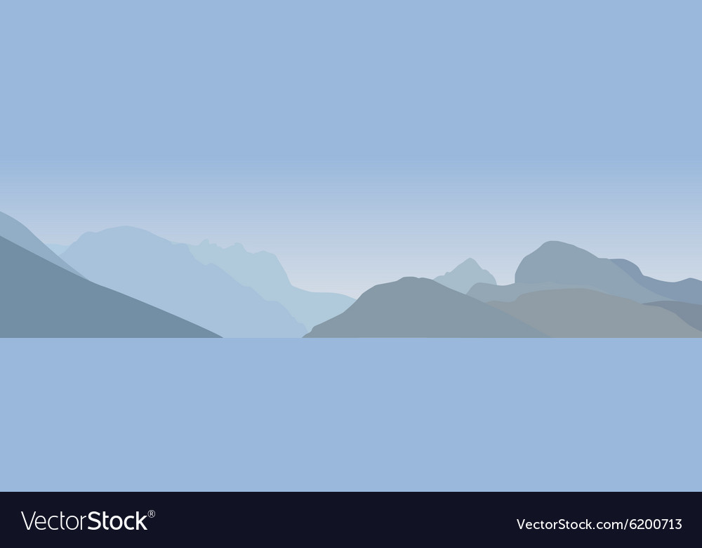 Mountain range Royalty Free Vector Image - VectorStock