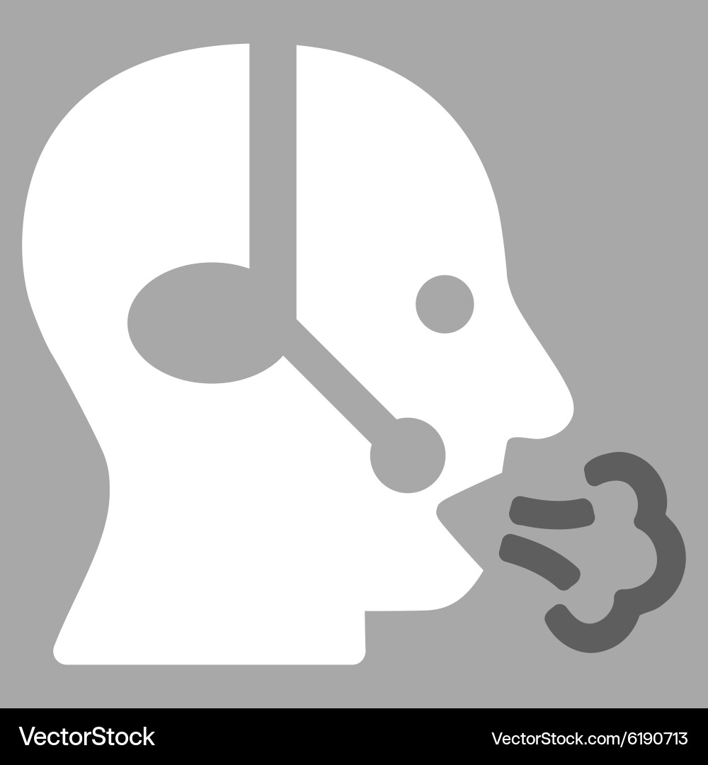 Operator speech icon Royalty Free Vector Image