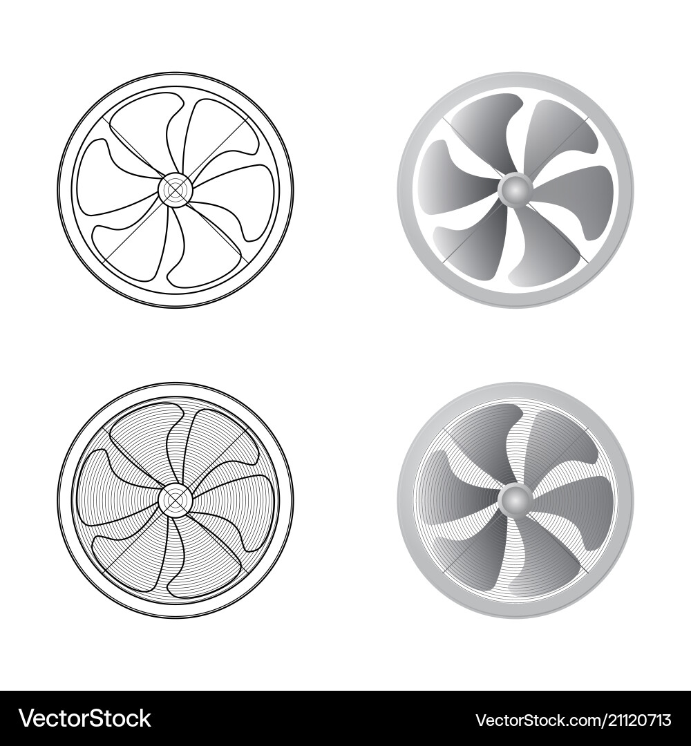 Set of fans Royalty Free Vector Image - VectorStock