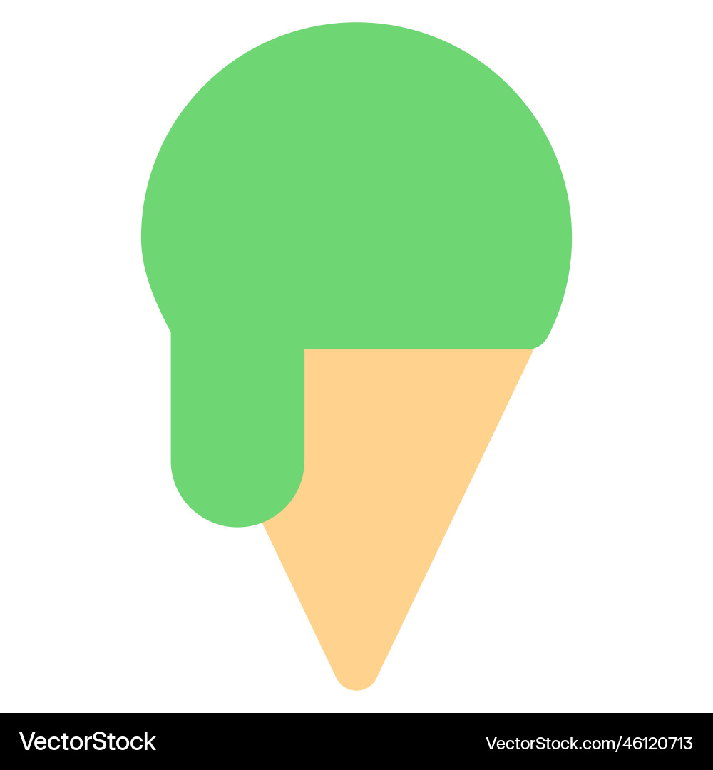 Tasty dripping ice cream softy Royalty Free Vector Image