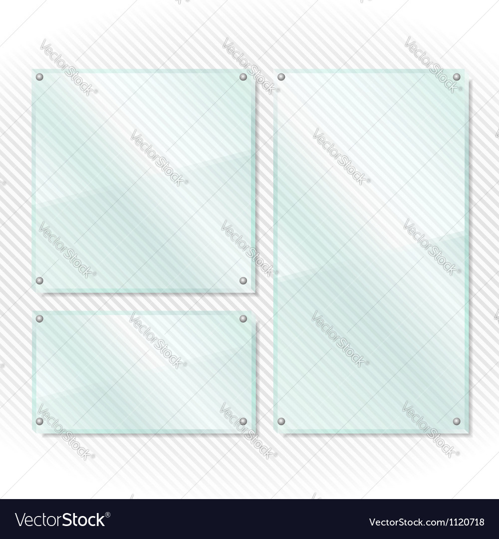 Glass Frames Royalty Free Vector Image Vectorstock