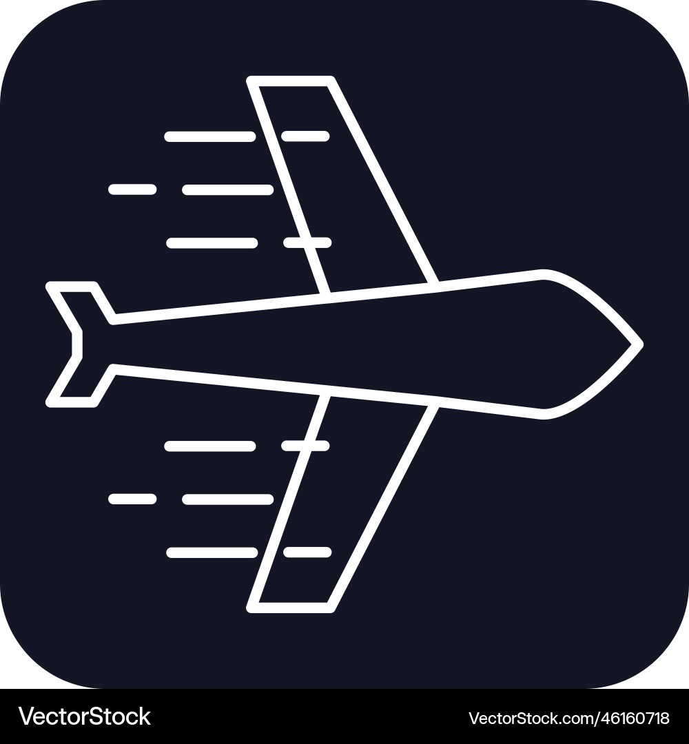 Plane transportation icons with black filled Vector Image