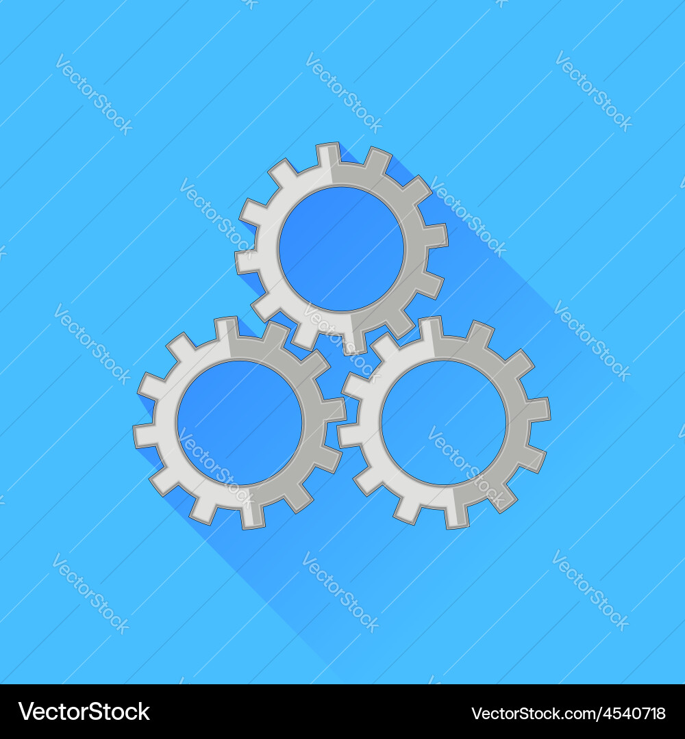 Set of gears icon Royalty Free Vector Image - VectorStock