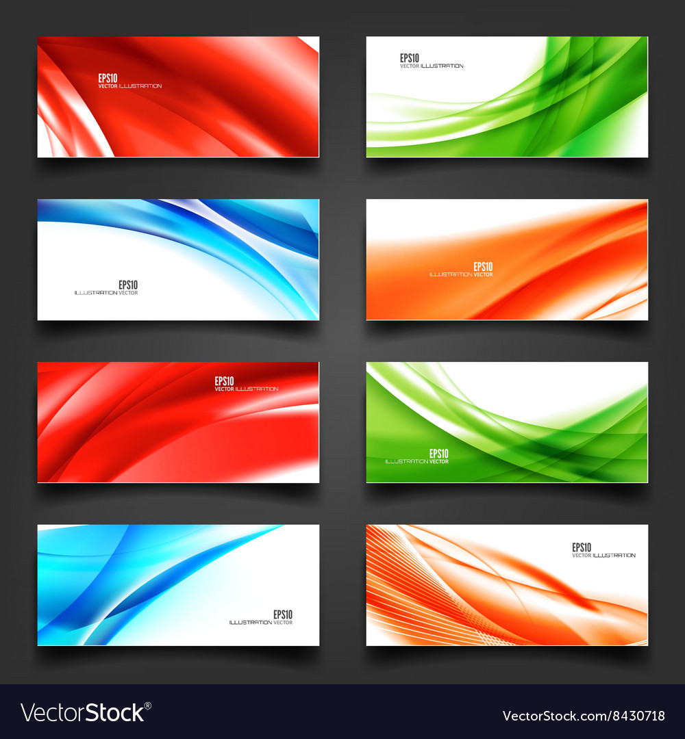 Set with lined backgrounds Royalty Free Vector Image