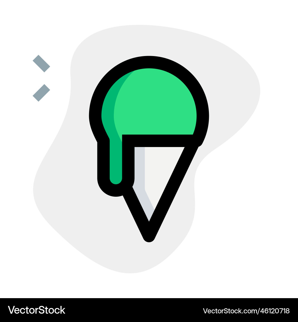 Tasty dripping ice cream softy Royalty Free Vector Image