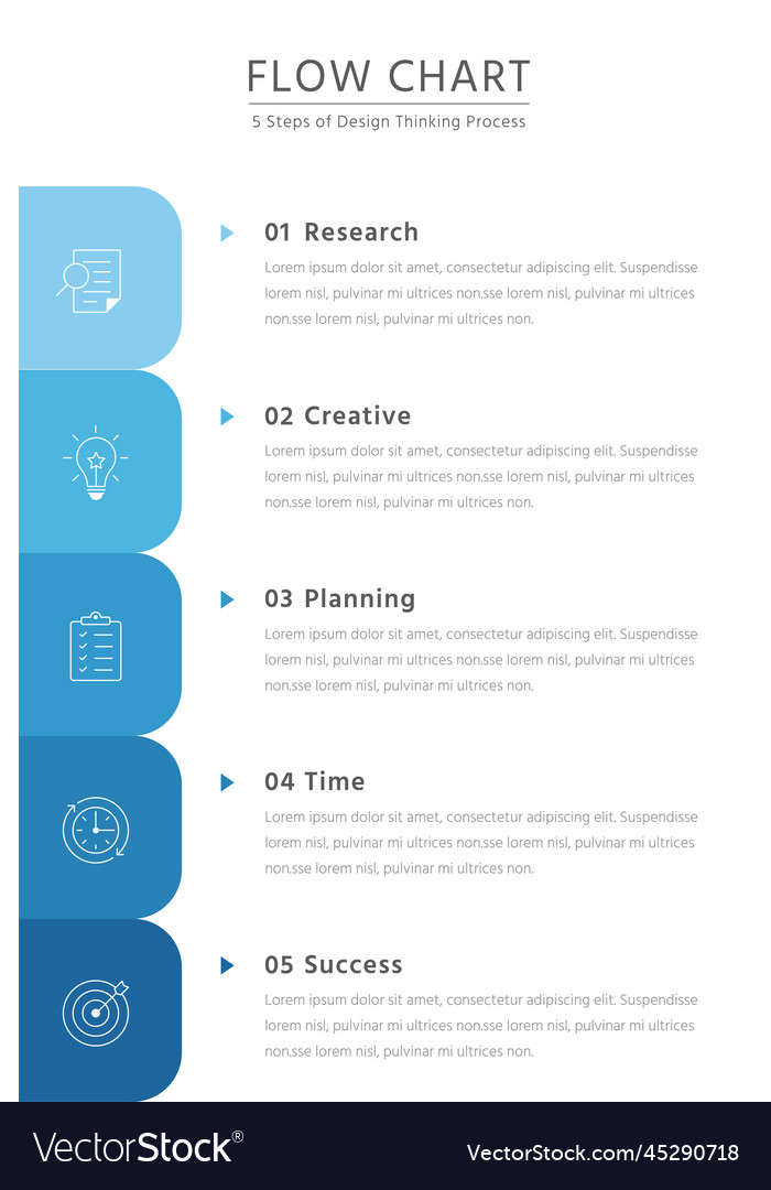 Thinking process in flat design Royalty Free Vector Image