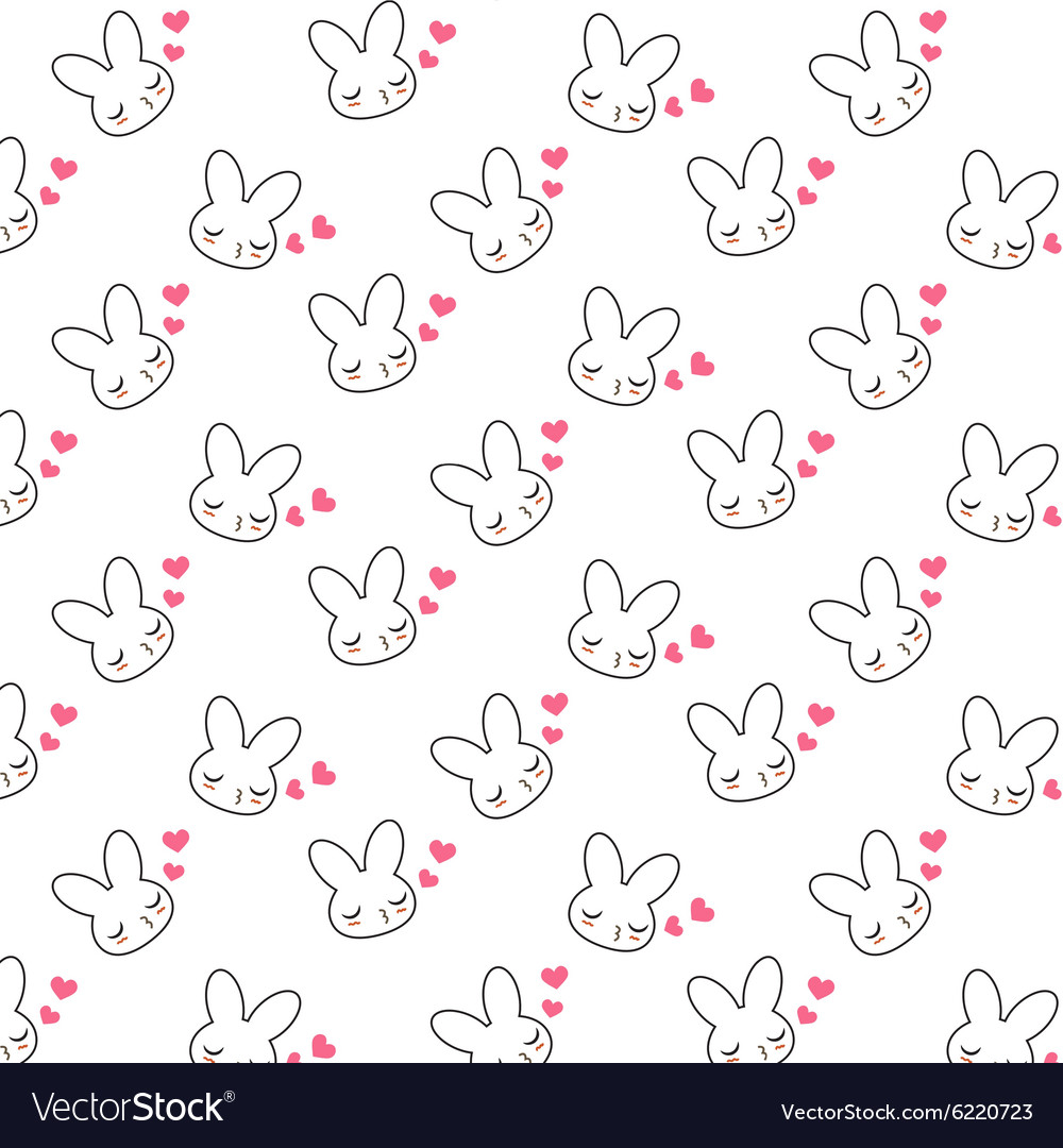 Bunny pattern Royalty Free Vector Image - VectorStock