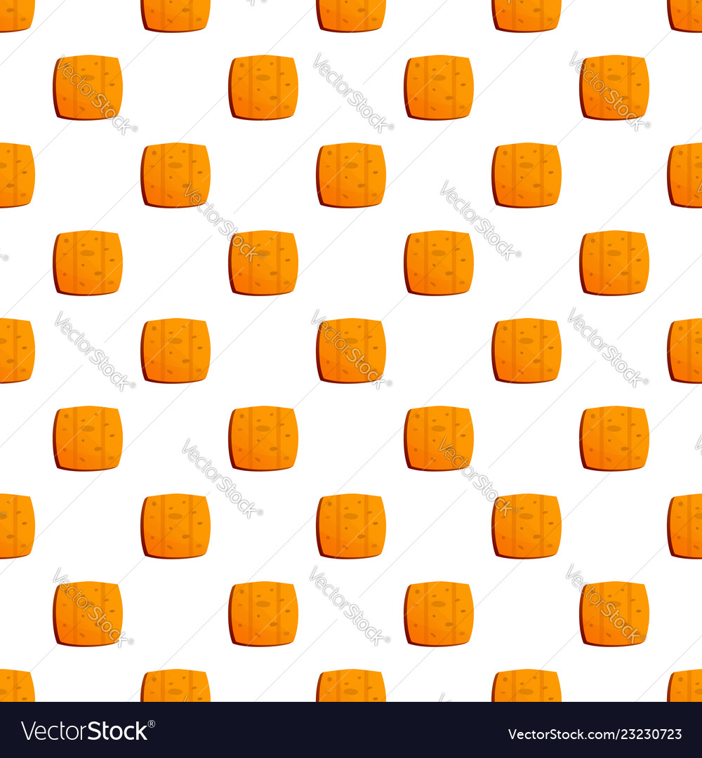 Cracker biscuit pattern seamless Royalty Free Vector Image