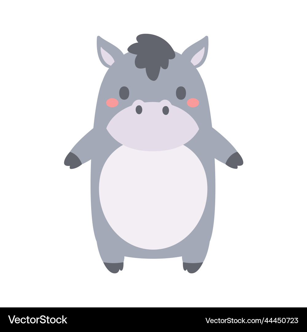 Cute wild animal cartoon text frame Royalty Free Vector