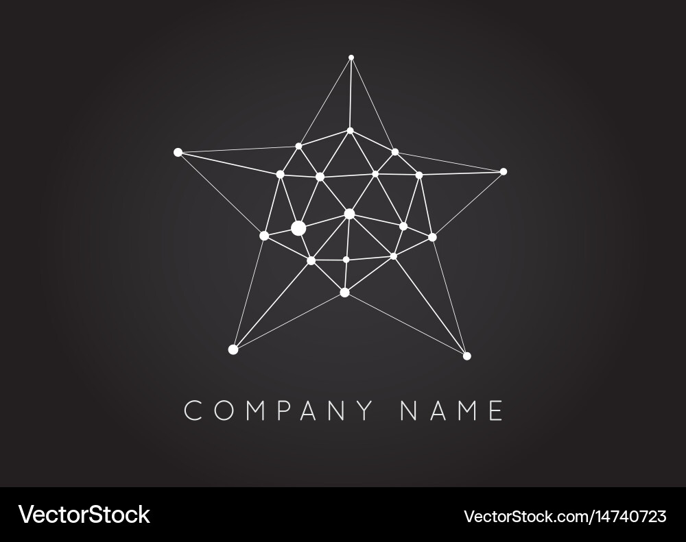 Geometric shapes unusual and abstract logo Vector Image